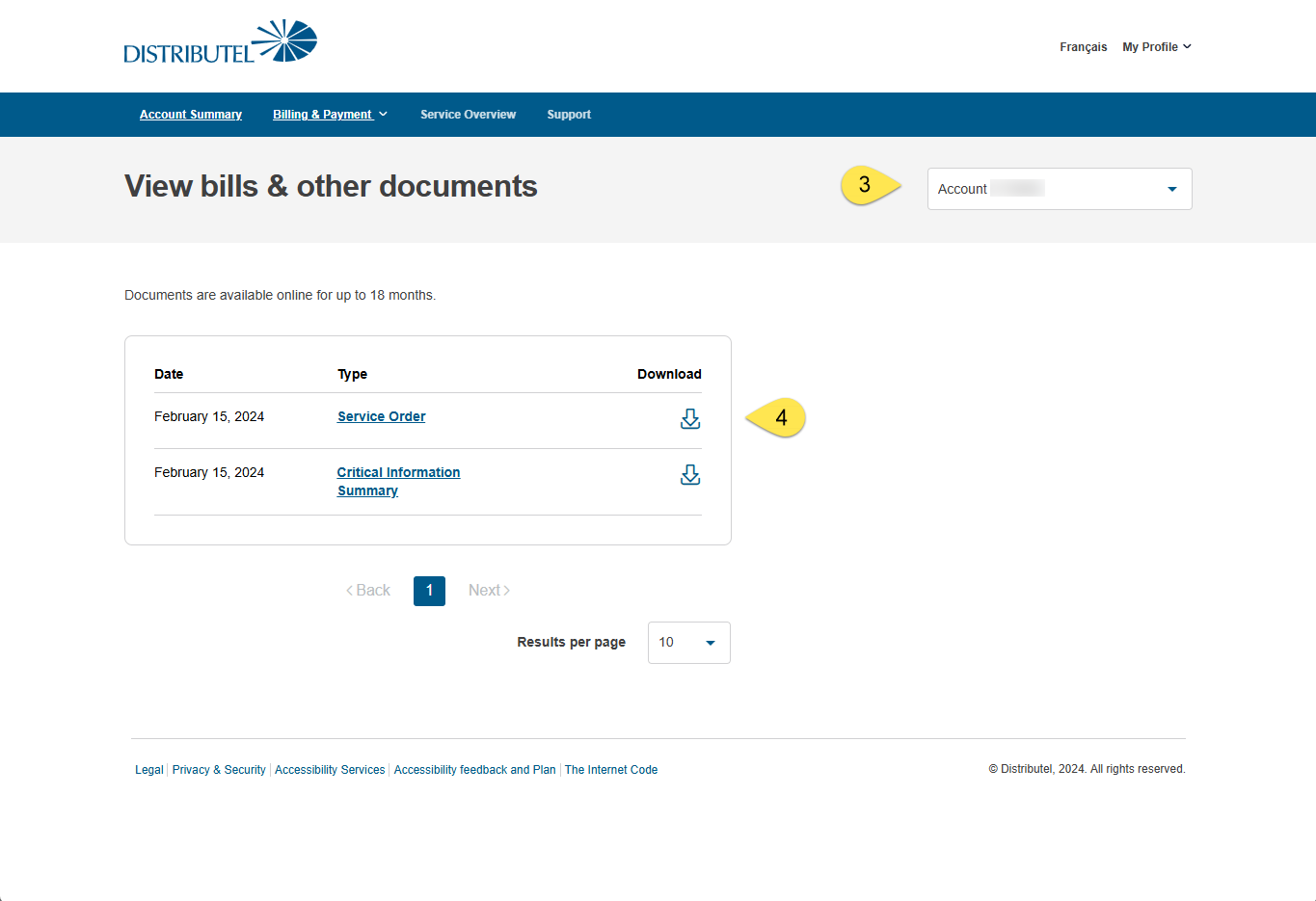 Review Your Bill And Services